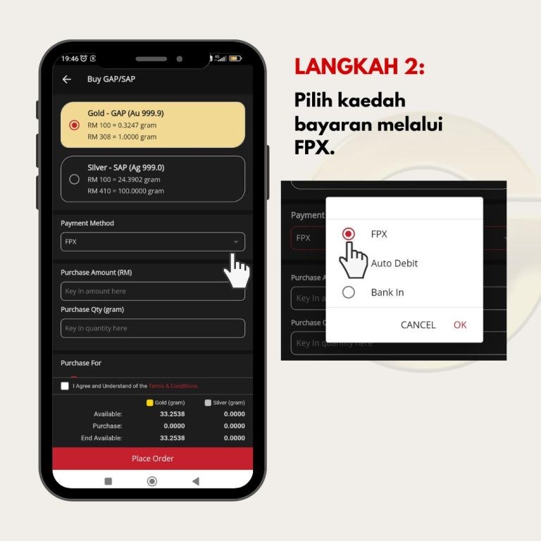 Cara Daftar Akaun GAP - Public Gold GAP